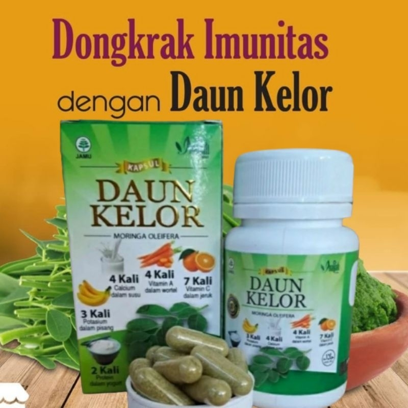 Jual Isi 60 Kapsul Kapsul Extra Daun kelor Asli 100% Original | Shopee ...