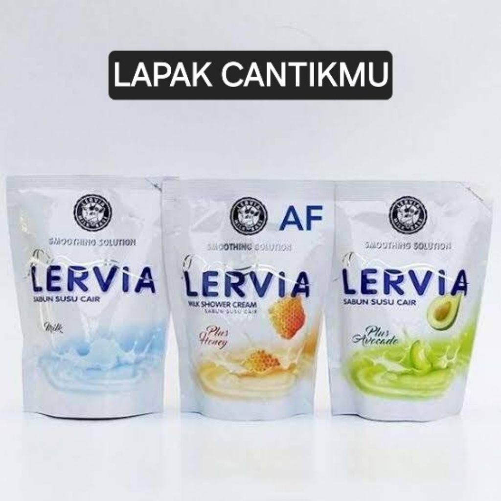 Jual LERVIA SABUN MANDI REFIL CAIR 400ML | Shopee Indonesia