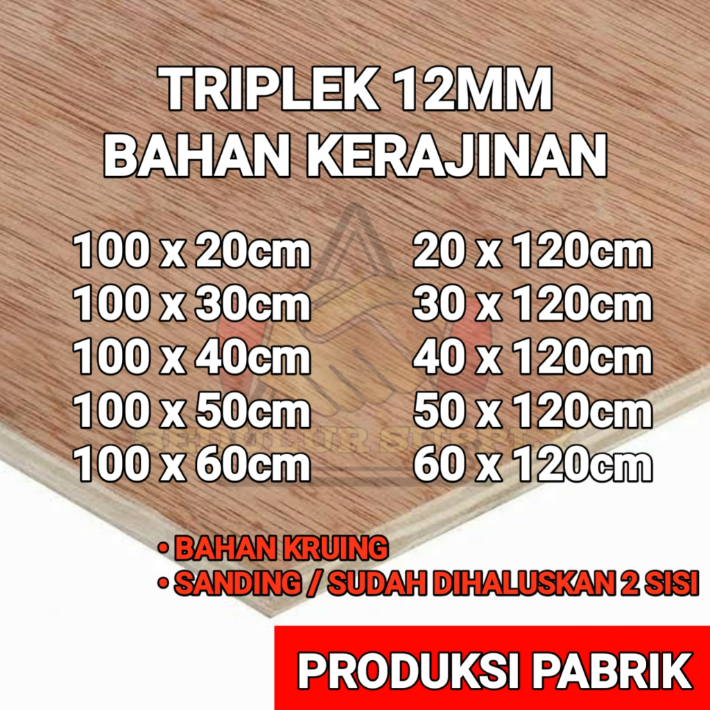 Jual Triplek 12mm Ukuran Lengkap Bahan Kerajinan kreatif | Shopee Indonesia