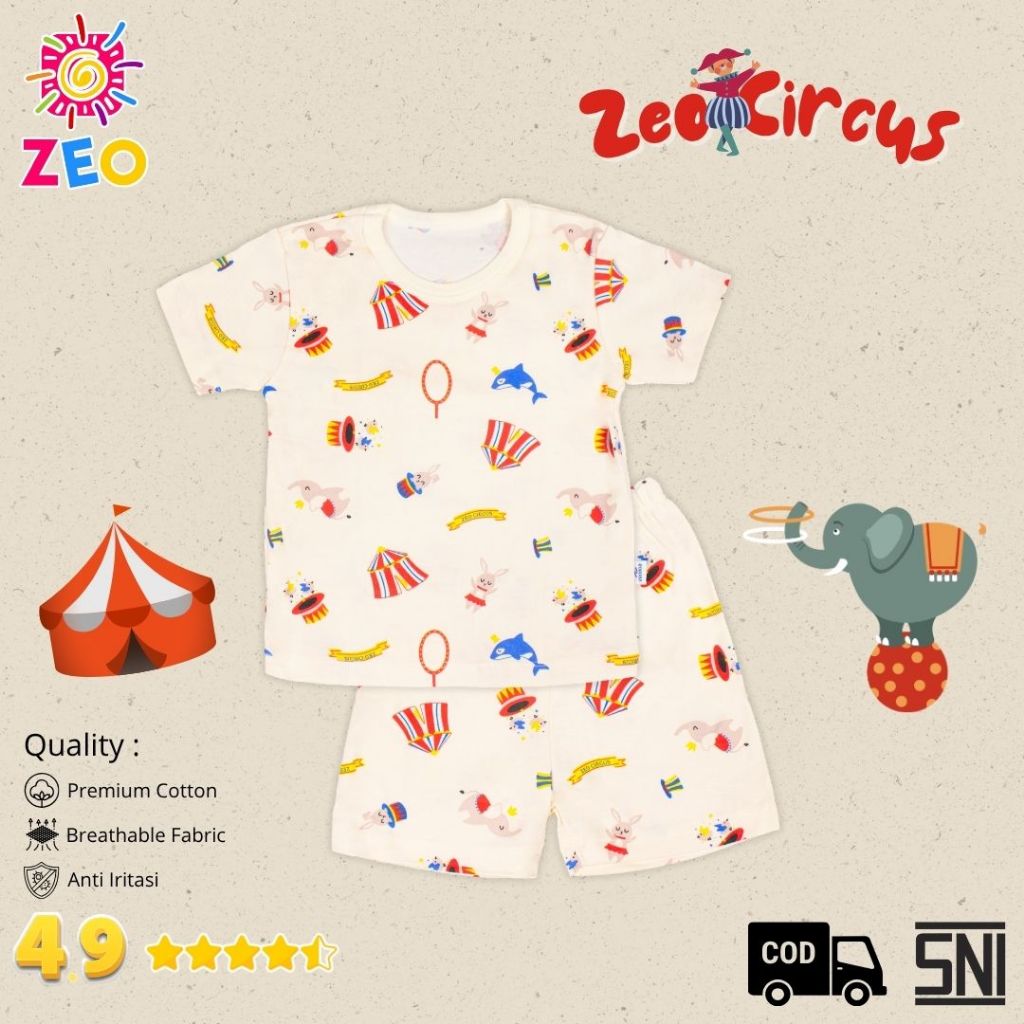 Jual ZeoBabyKids Baju Setelan Oblong Paha Anak Bayi Unisex Usia 1 - 4 ...