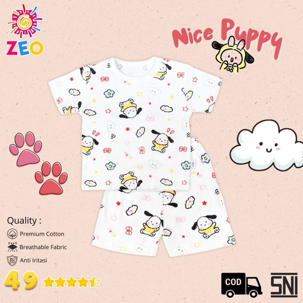 Jual ZeoBabyKids Baju Setelan Oblong Paha Anak Bayi Unisex Usia 1 - 4 ...