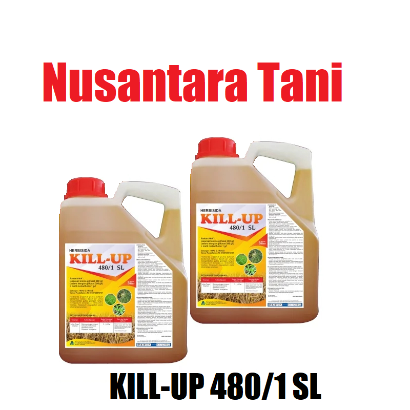 Jual KILL UP 481 SL 5 LITER HERBISIDA PEMBASMI RUMPUT | Shopee Indonesia