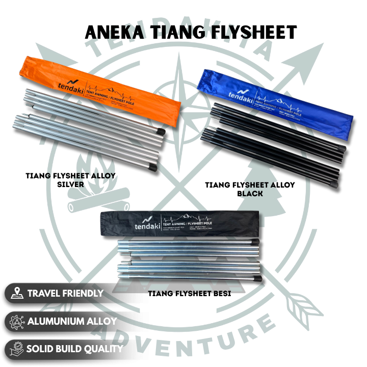 Jual TIANG FLYSHEET TENDAKI 2PCS TIANG TENDA | TIANG FLYSHEET TRACKLINE ...