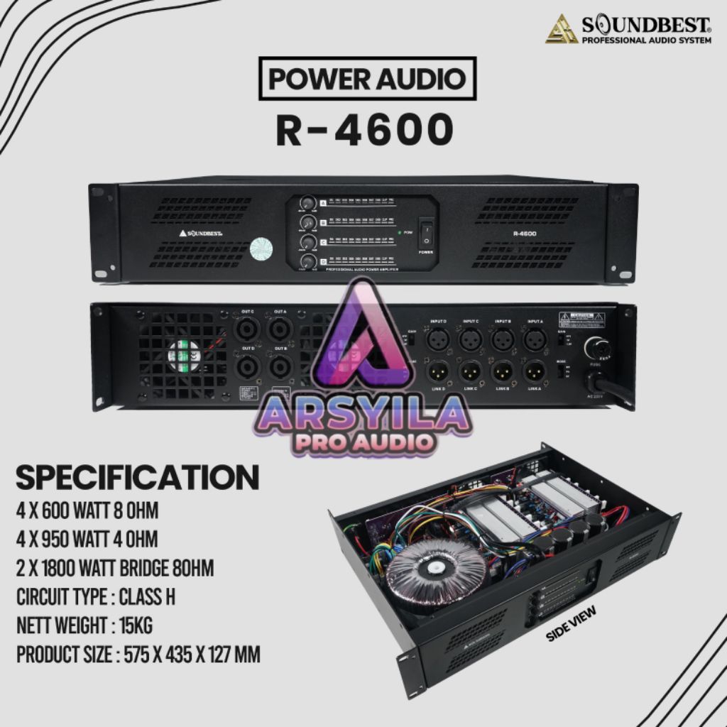Jual power amplifier soundbest R4600 | Shopee Indonesia
