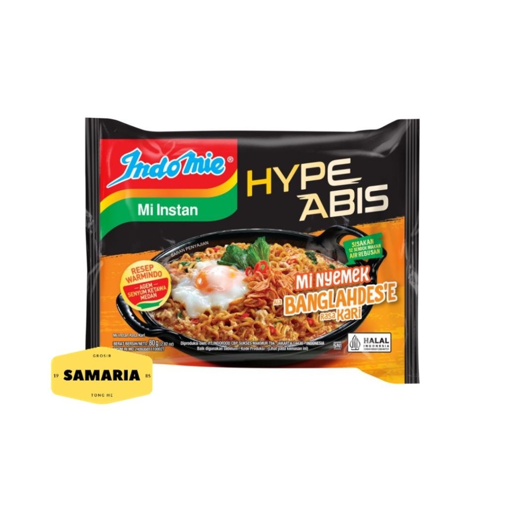 Jual Indomie Mi Nyemek Instant Ala Banglahdes'e Rasa Kari Indomie ...