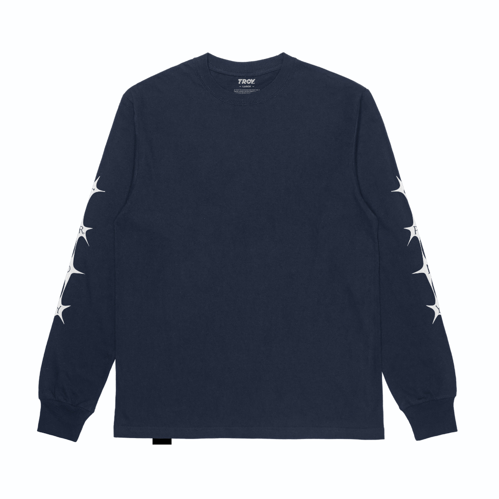 Jual Troy Company Longsleeve Tshirt Navy Satler - Kaos Lengan Panjang ...