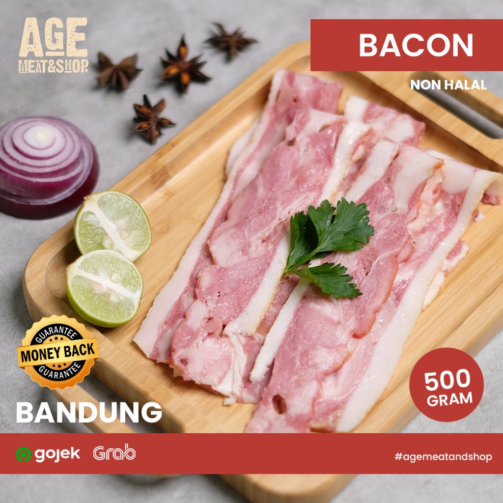 Jual Pork Bacon 500 gram Frozen | Shopee Indonesia