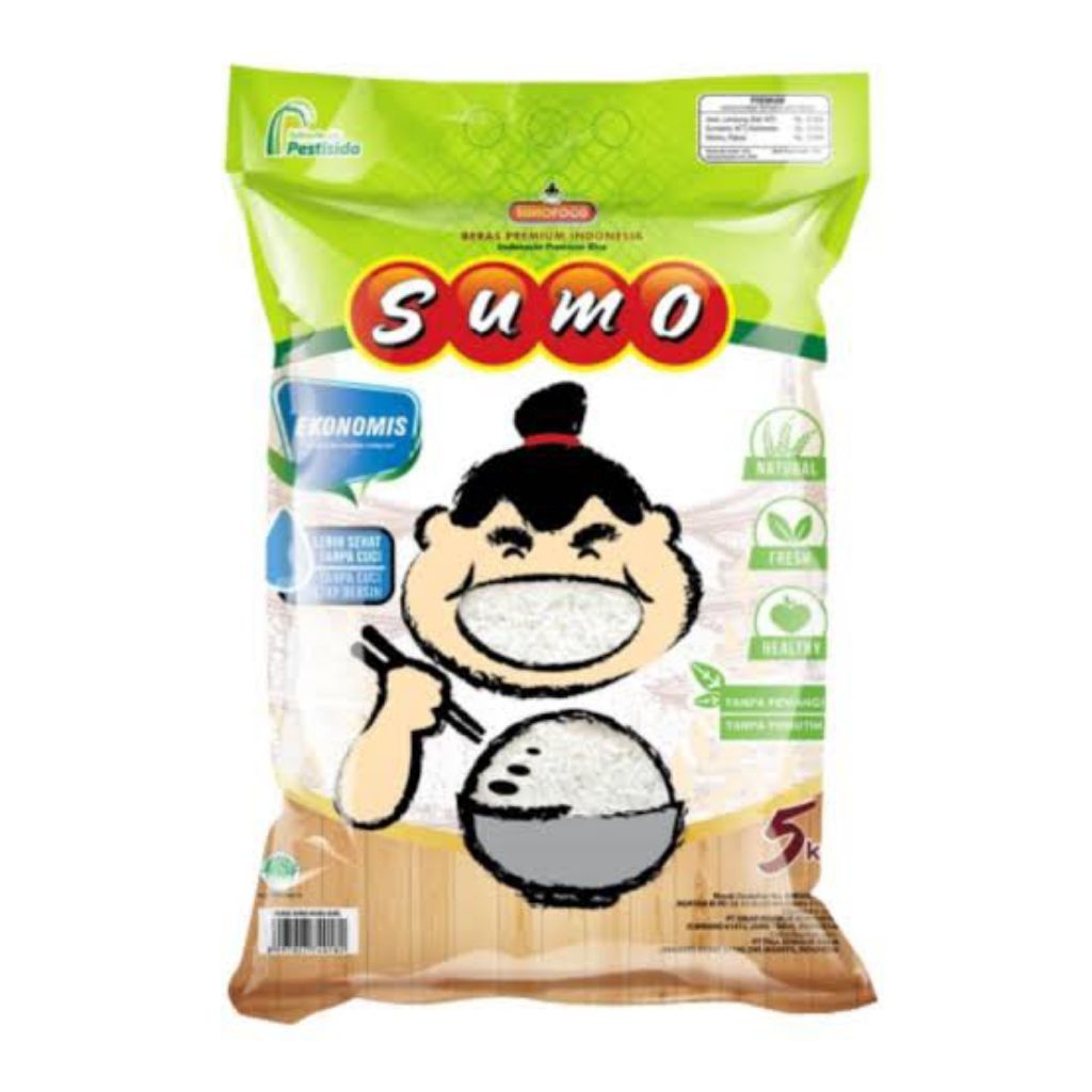 Jual Sumo Beras Premium Hijau 5000 gram / 5 Kg | Shopee Indonesia