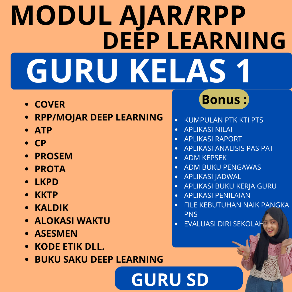 Jual Modul Ajar/RPP Deep Learning Guru Kelas 1 SD ( Semua Mapel ) - RPP ...