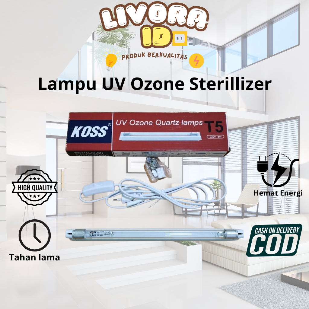 Jual Lampu UV Ozone Sterillizer / T5 UVC Ozon 8w - UVC 8 Watt | Shopee Indonesia
