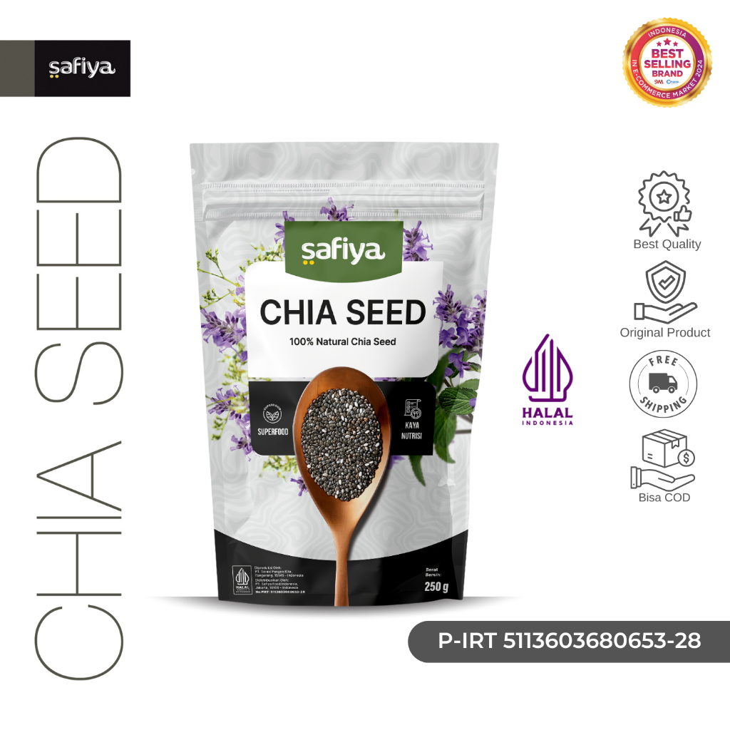 Jual Safiya Chiaseed Organik 250 Gram Biji Chia Seed Detox Premium ...