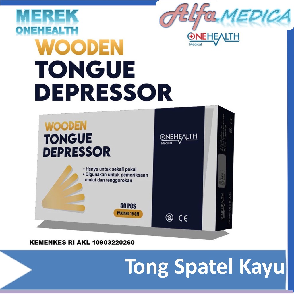 Jual Tong Spatel Kayu / Spatula Lidah Kayu / Wooden Tongue Depressor ...