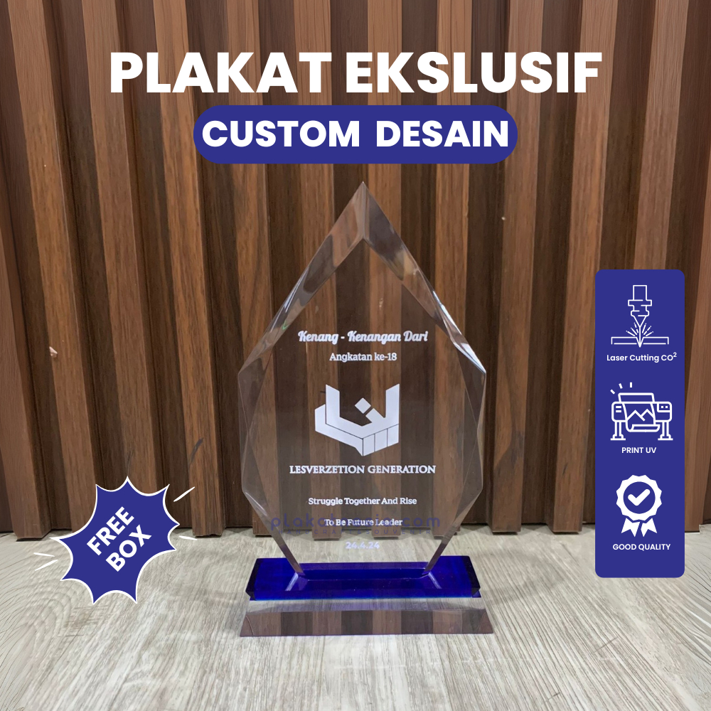 Jual PLAKAT AKRILIK CUSTOM | Piagam penghargaan, trophy custom, kado ...
