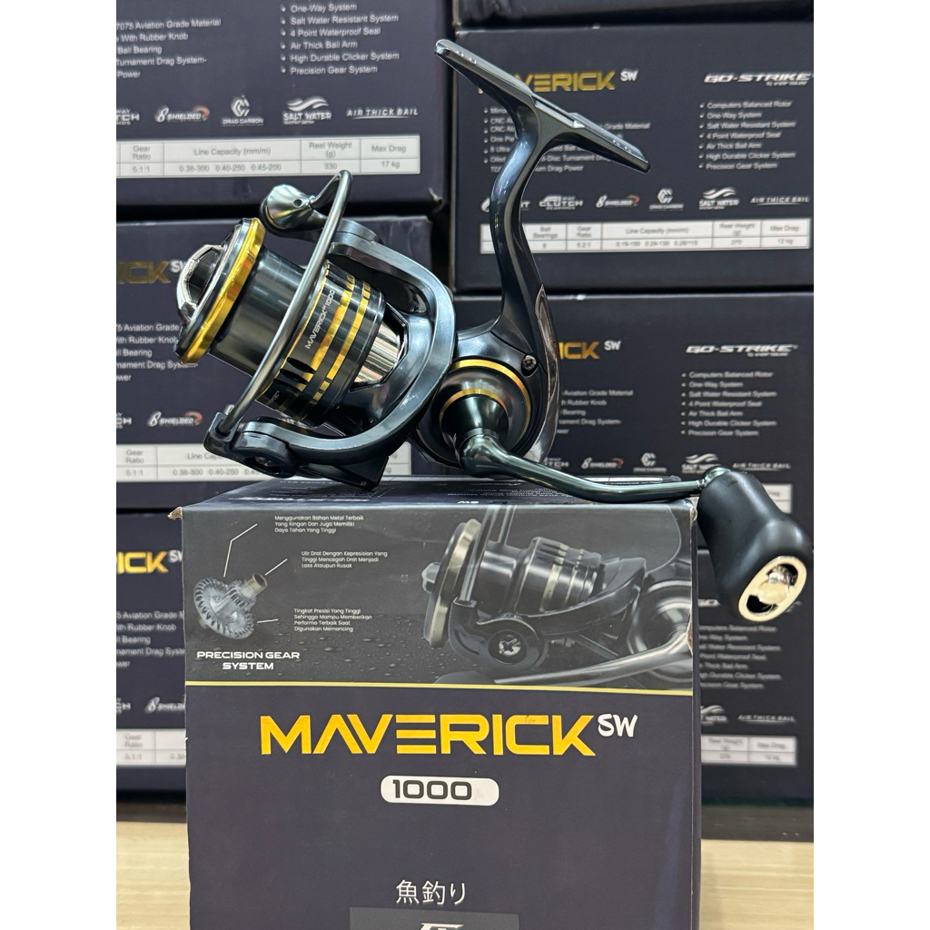 Jual Reel Go strike Maverick SW 1000 - 6000 power handle | Shopee Indonesia