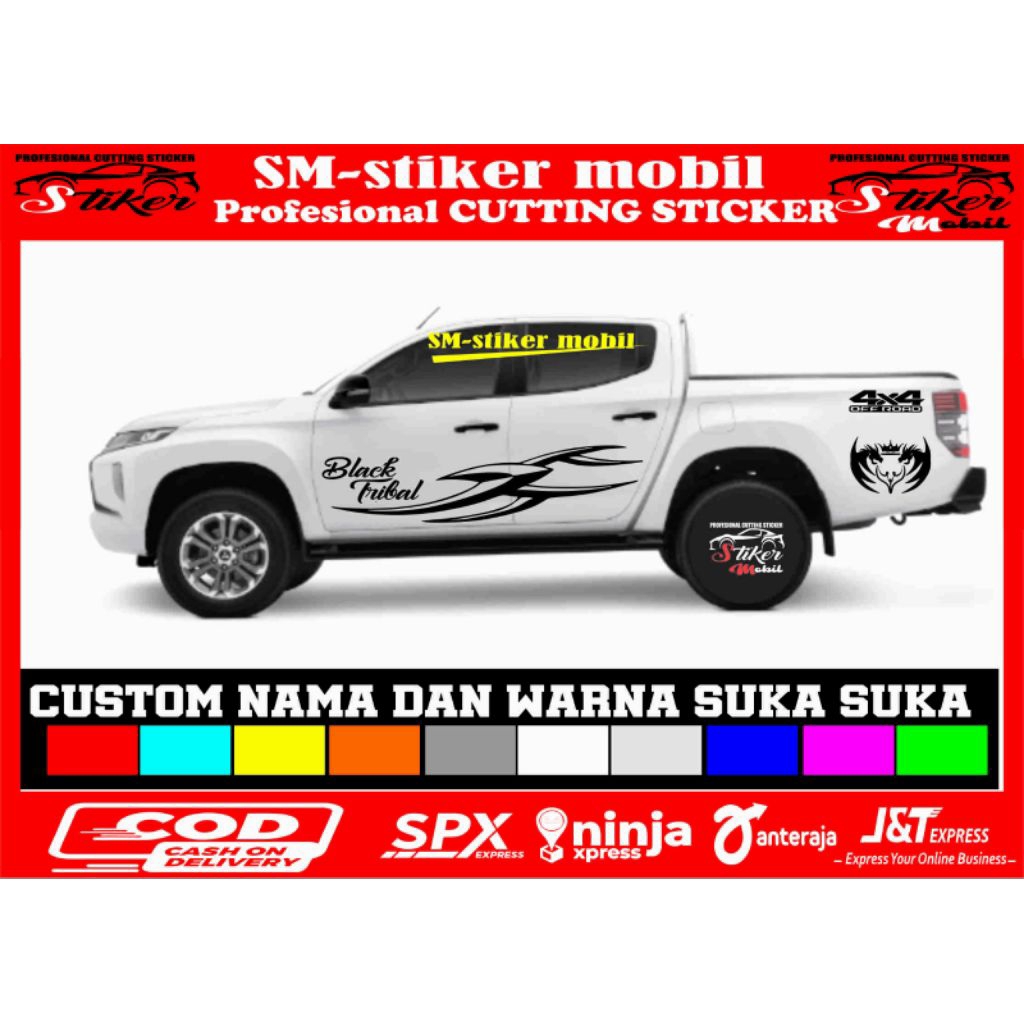 Jual stiker variasi mobil hilux hilux rangga triton strada navara ...