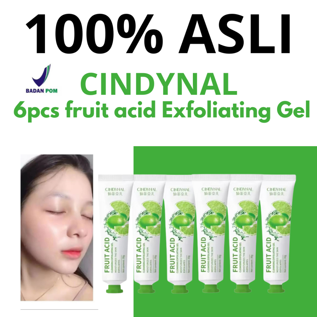 Jual CINDYNAL [6 Pcs] Fruit Acid Expoliating Gel 30 Gr Facial Glowing ...