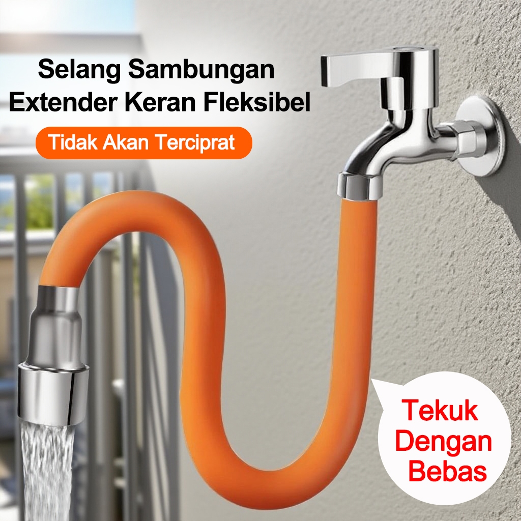 Jual Selang Kran Air Flexible Sambungan Keran Air Putar 360 Derajat ...