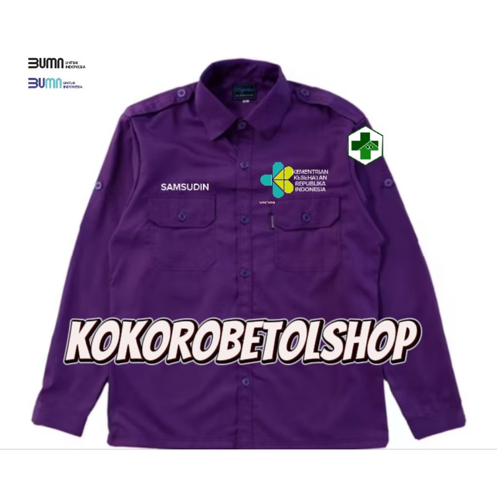 Jual KEMEJA PDH KEMENKES KEMENTRIAN KESEHATAN REPUBLIK INDONESIA COSTUM ...