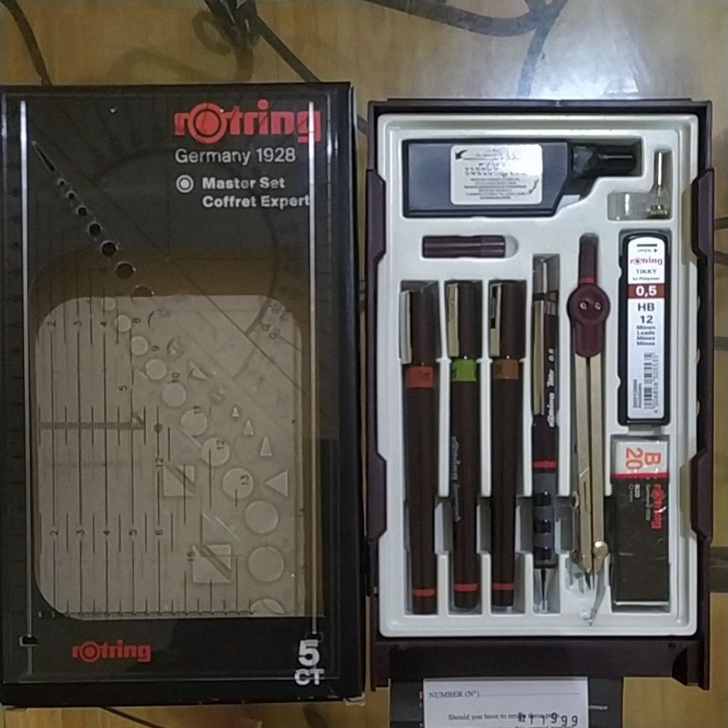Jual Rotring College Set 01 03 05 / Pena Rotring Isograf / Pena Rapido ...