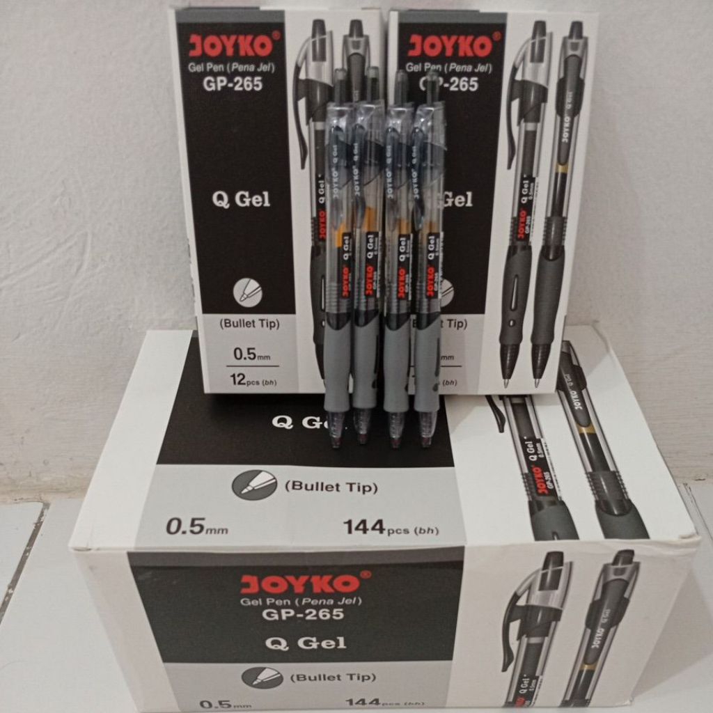 Jual PROMO!!!! Pulpen Gel JOYKO Q Gel GP-265 Hitam 0.5mm. (harga di atas untuk harga per/lusin ...