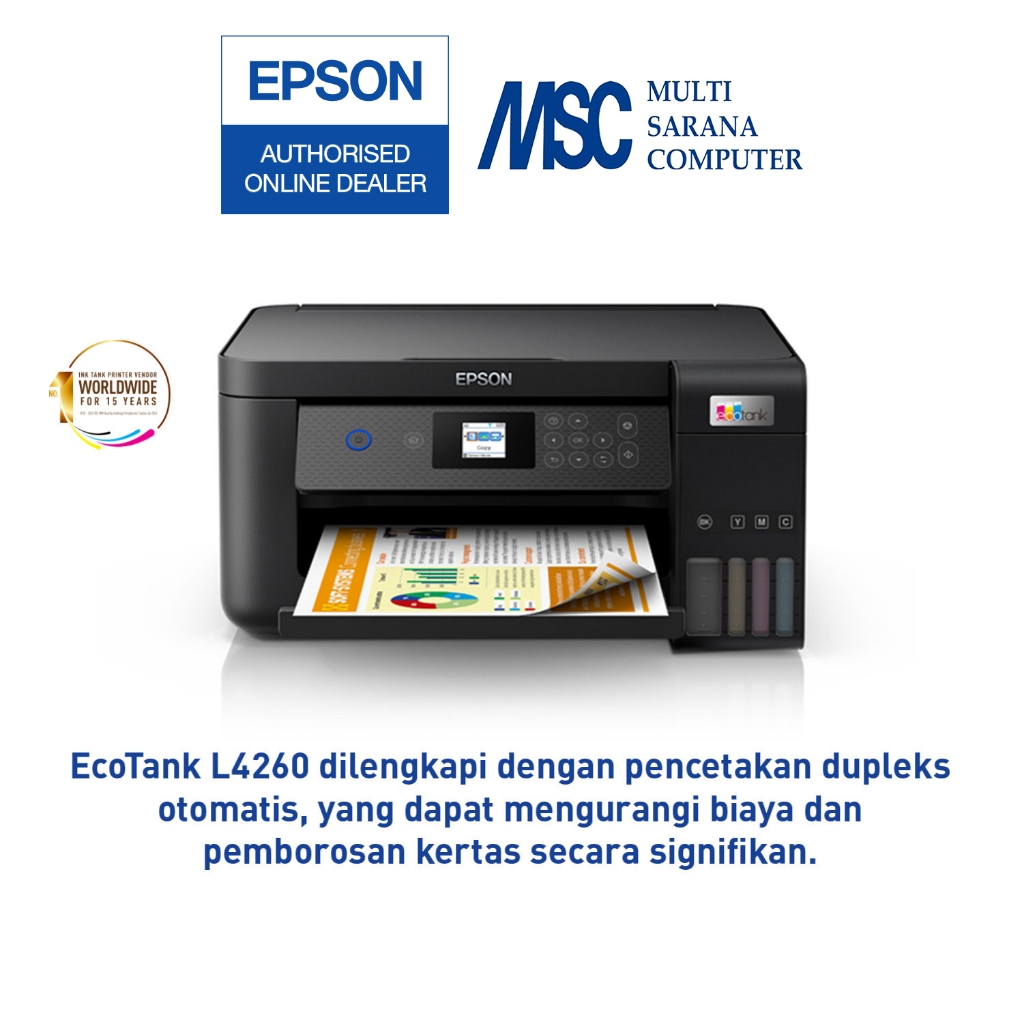 Jual Epson Printer L4260 L-4260 L 4260 Pengganti L4160 Wi-Fi All-in-One ...