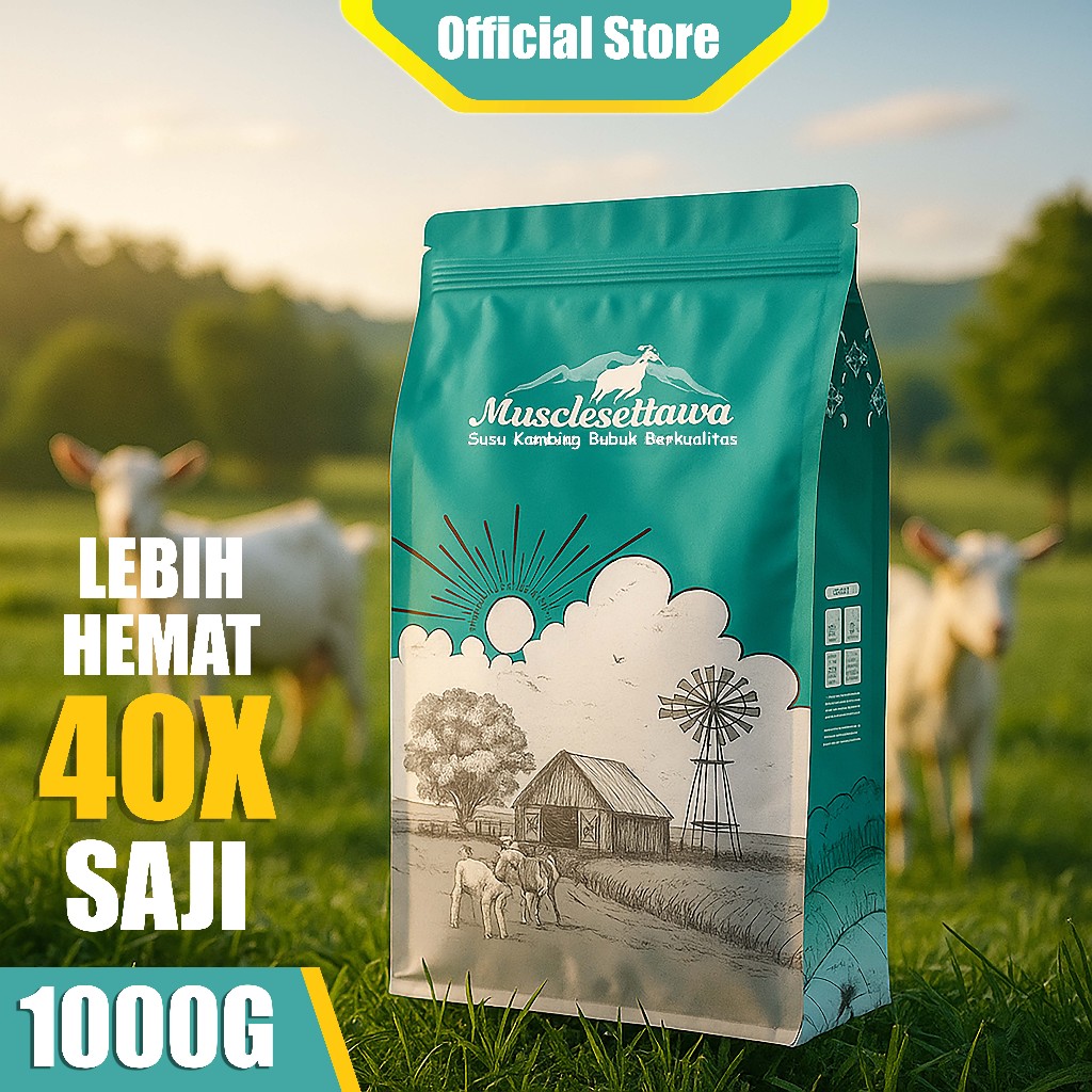 Jual Musclesettawa Susu Kambing Bubuk Premium 1Kg tinggi protein ...