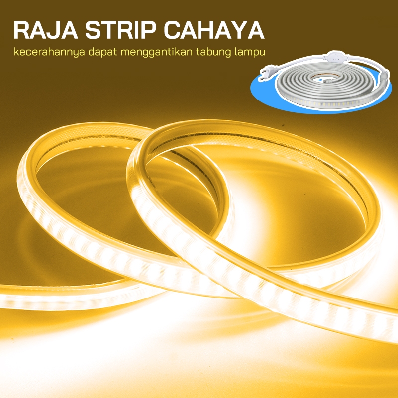 Jual Lampu LED Strip 220V Super Terang Tahan Air 50 Meter 1 Gulungan ...