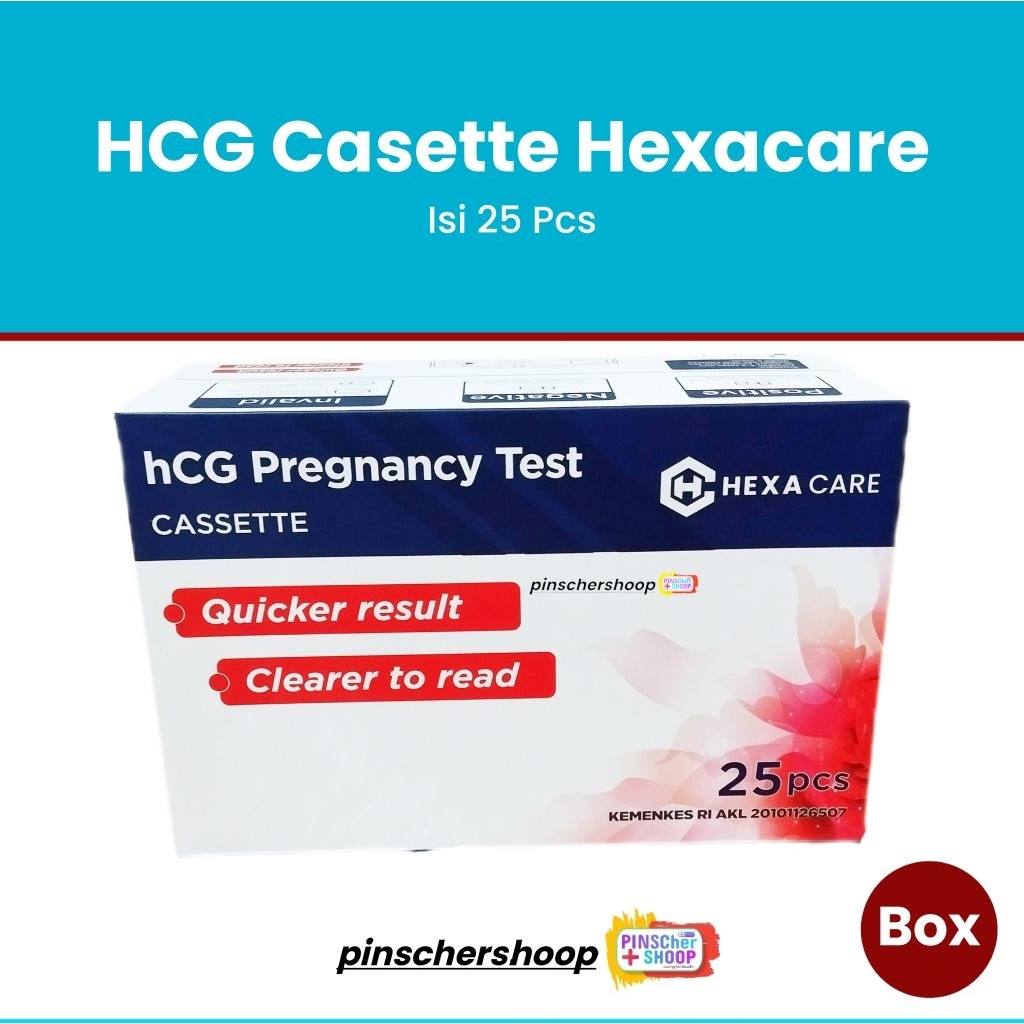 Jual Test Kehamilan Casete Hexacare Testpack Hamil GpCare isi 25 / Box ...