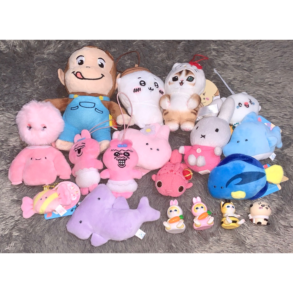 Jual plushie plush yell mofusand hello kitty keychain ikan koi fish ...