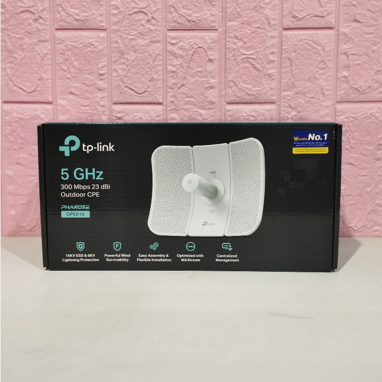 Jual TP-LINK CPE610 5GHz 300Mbps 23dBi Outdoor CPE - TP LINK CPE 610 ...