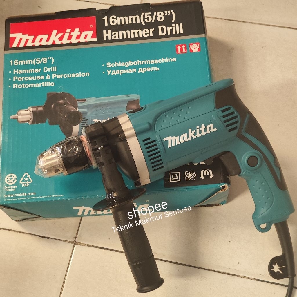 Jual Mesin Bor Beton Tembok HP1630 Makita HP 1630 Impact Drill 16 mm ...