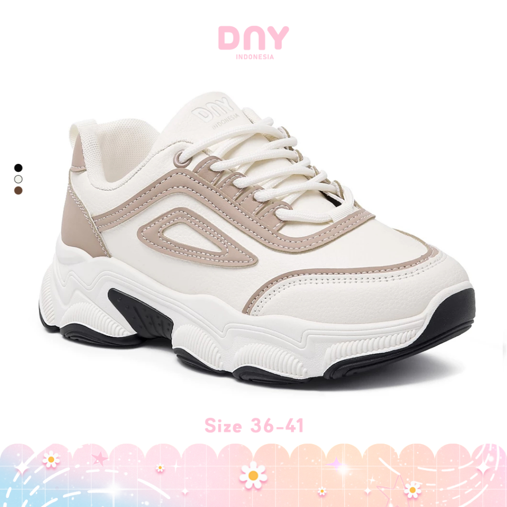 Jual Sepatu DNY Sepatu Sneakers Wanita Kekinian Sepatu Cewek Terbaru ...