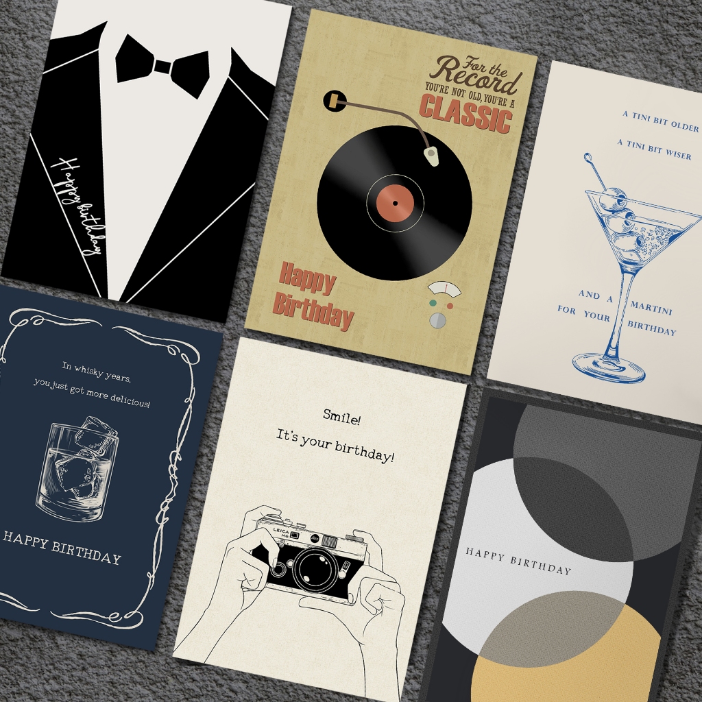 Jual Kartu Ucapan Ulang Tahun Pria | Happy Birthday Card Man | Kartu ...