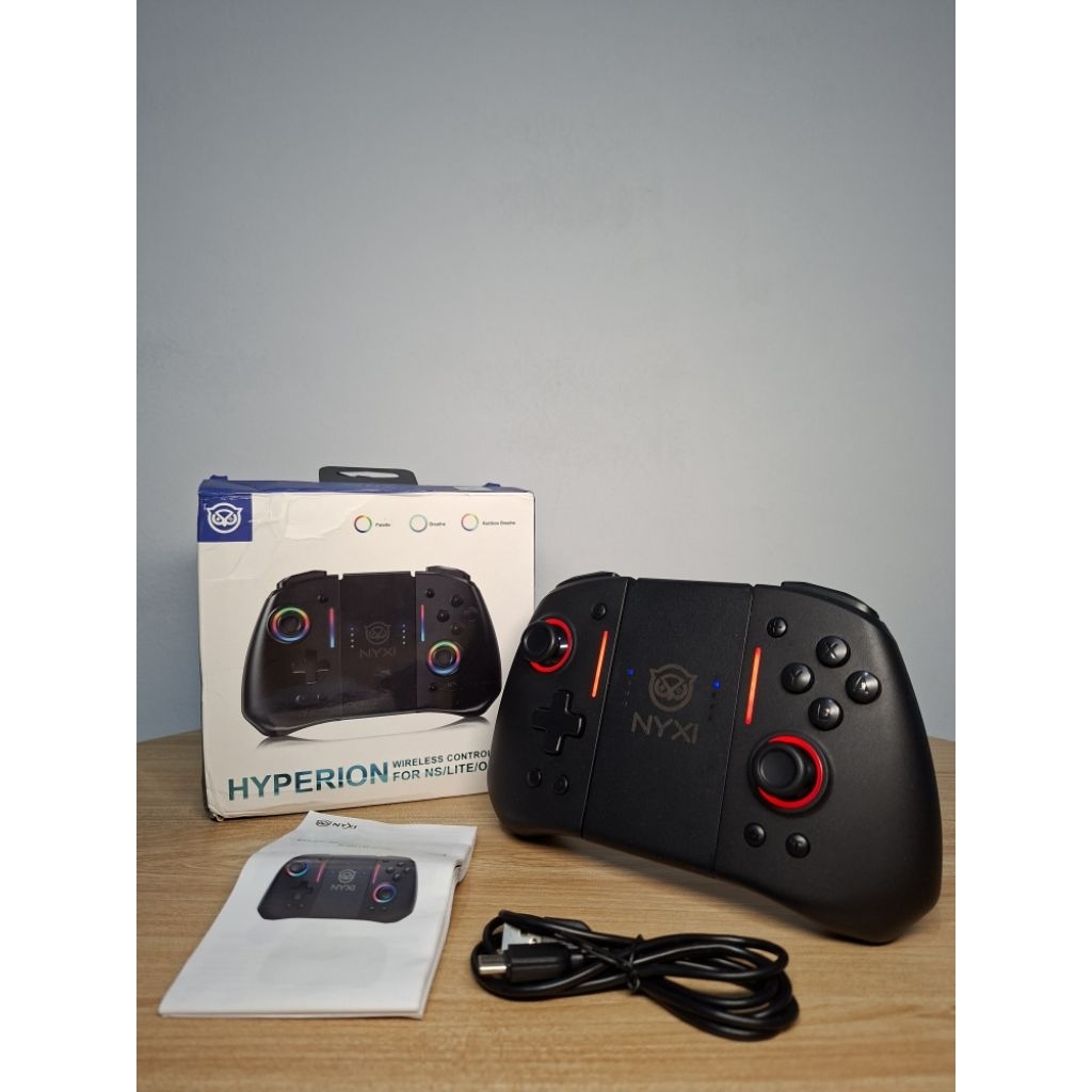 Jual NYXY Hyperion Nintendo Switch Joycon Controller Black V1 V2 OLED ...