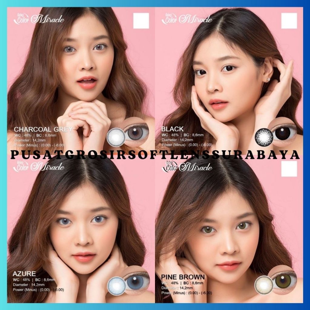 Jual SOFTLENS MIRACLE 14,2 MM NORMAL & MINUS ///// SOFLEN / SOPLEN ...