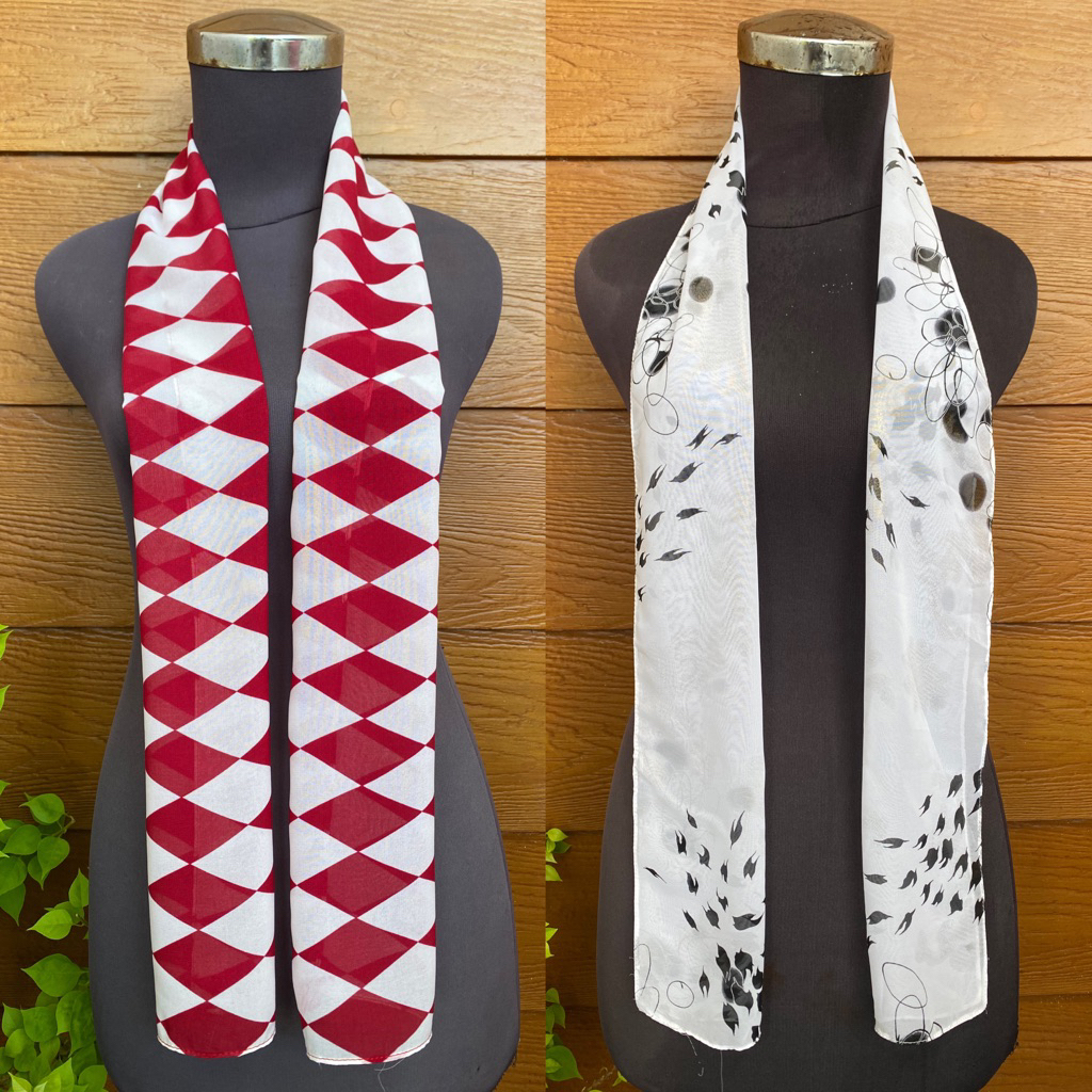 Jual 37-44 Syal wanita fashion leher scraft motif scarf murah selendang ...