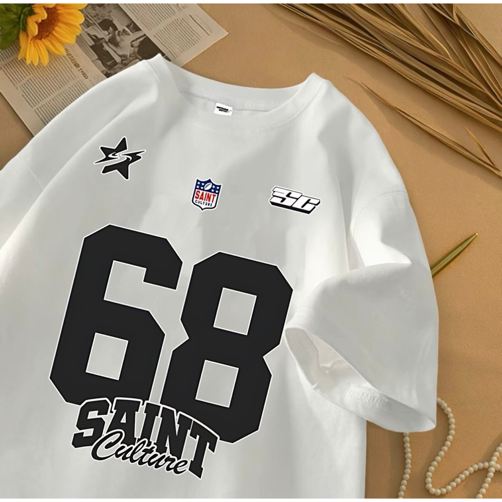 Jual Kaos OVERSIZE Distro No Angka 68 Jersey Anak Perempuan Umur 3-14 ...