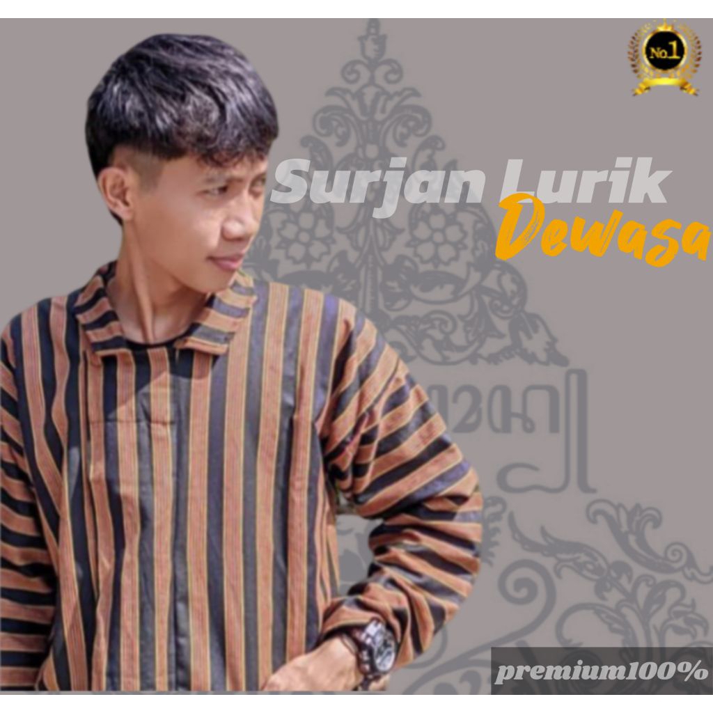 Jual Baju Surjan Lurik Dewasa//Baju Surjan Lurik Adat jawa//Lurik tradisional//Atasan | Shopee ...