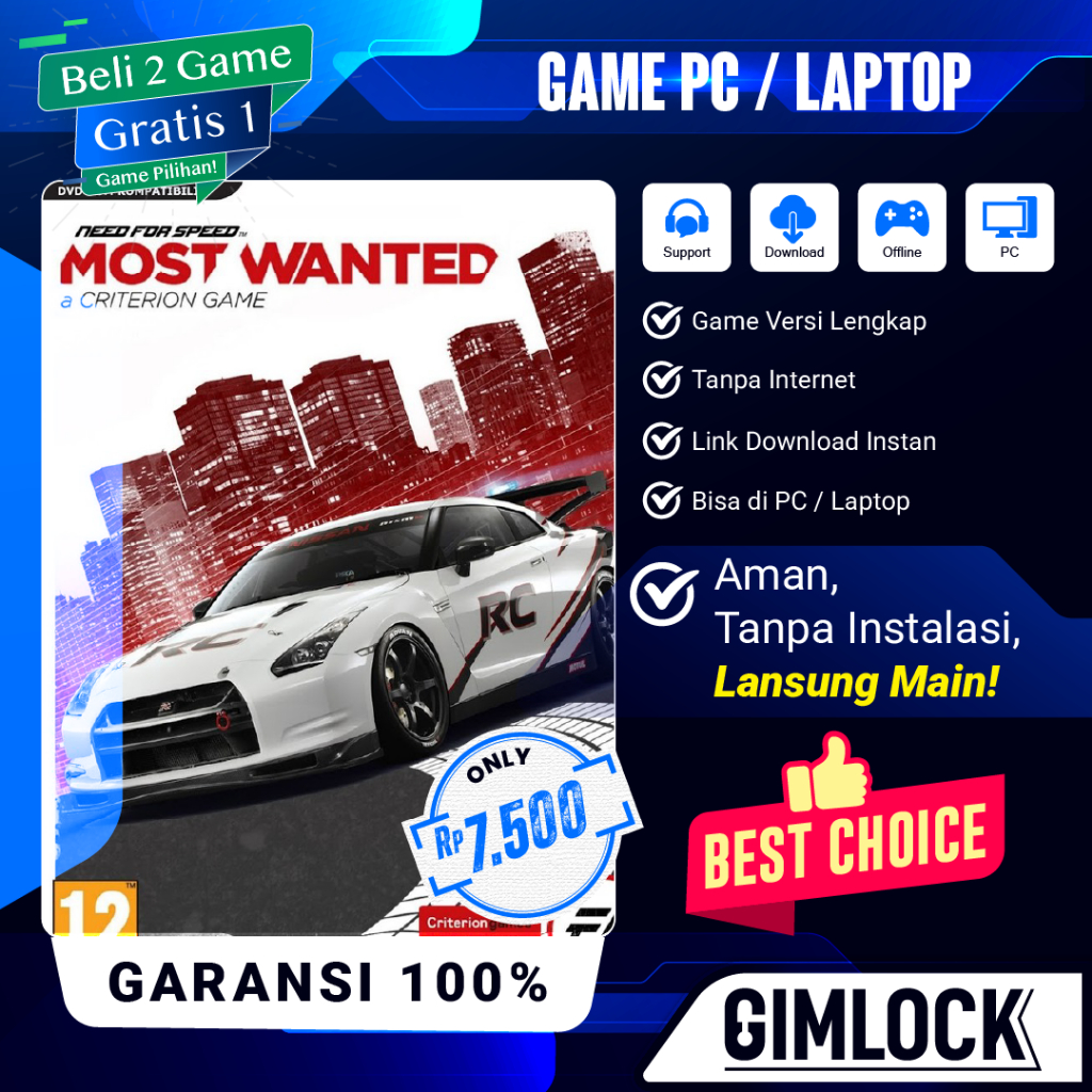 Jual NFS Most Wanted - Game PC Aksi Polisi vs Pembalap | Game PC Ringan ...