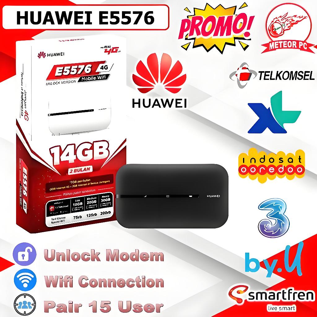Jual [Bisa COD] WIFI MODEM MIFI HUAWEI E5576 4G LTE E5576 UNLOCK ALL ...
