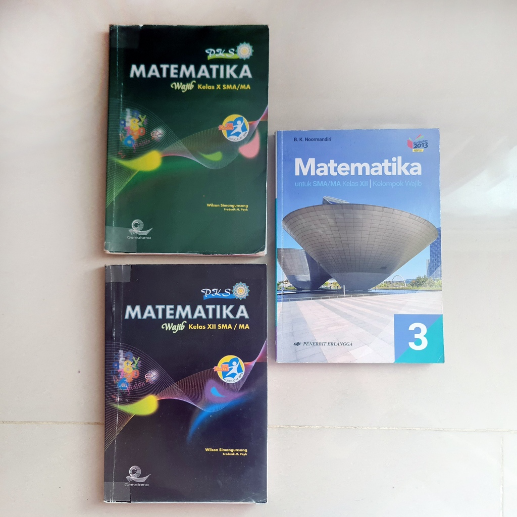 Jual PKS MATEMATIKA Kelompok Wajib untuk SMA/MA Kelas X Kelas XII Buku Pelajaran Pendidikan ...