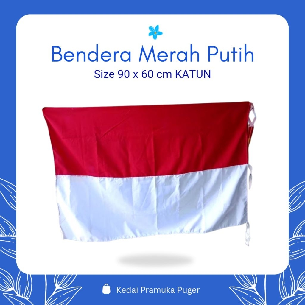 Jual Bendera Merah Putih size -+ 90 x 60 Kain katun | Shopee Indonesia