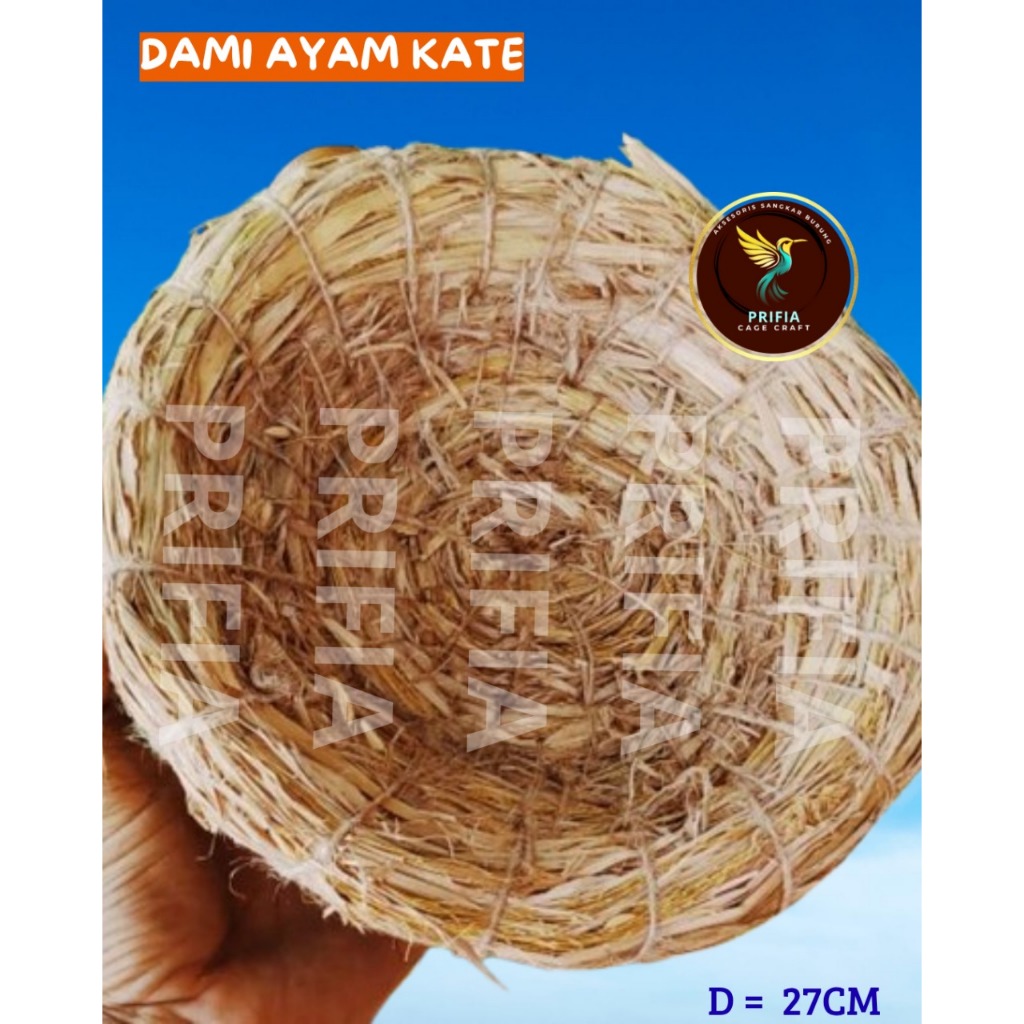 Jual TARANGAN SARANG JERAMI DAMI AYAM KATE DIAMETER 27 CM TEMPAT ...