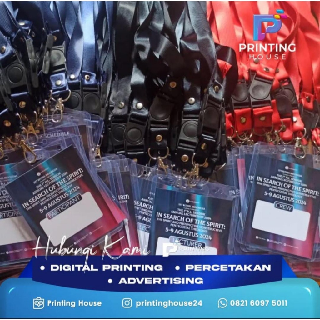 Jual Cetak Name Tag Panitia Plastik dan Tali / Cetak Paket Name Tag ...