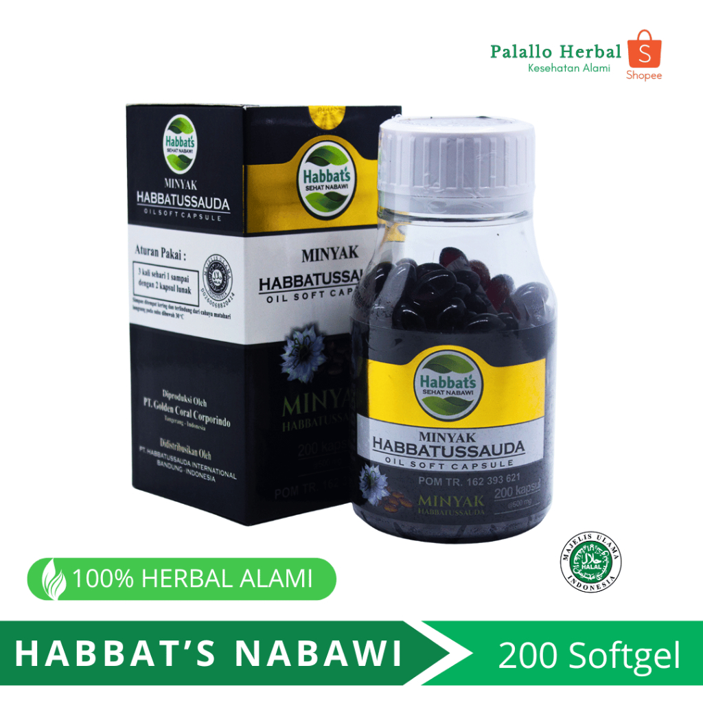 Jual Minyak Habbatussauda Sehat Nabawi Oil Soft Capsule Minyak Jintan ...