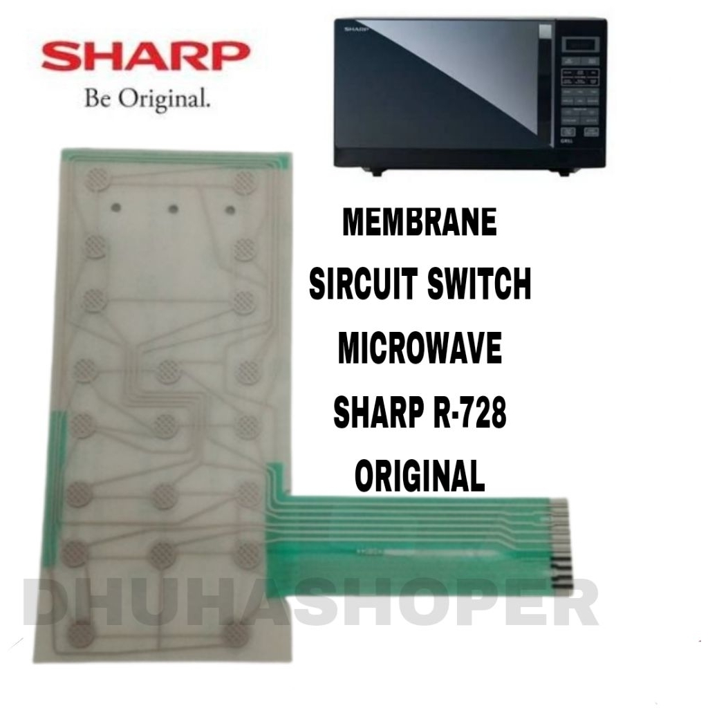 Jual Membrane switch touch membran decoration microwave SHARP R-728 ...