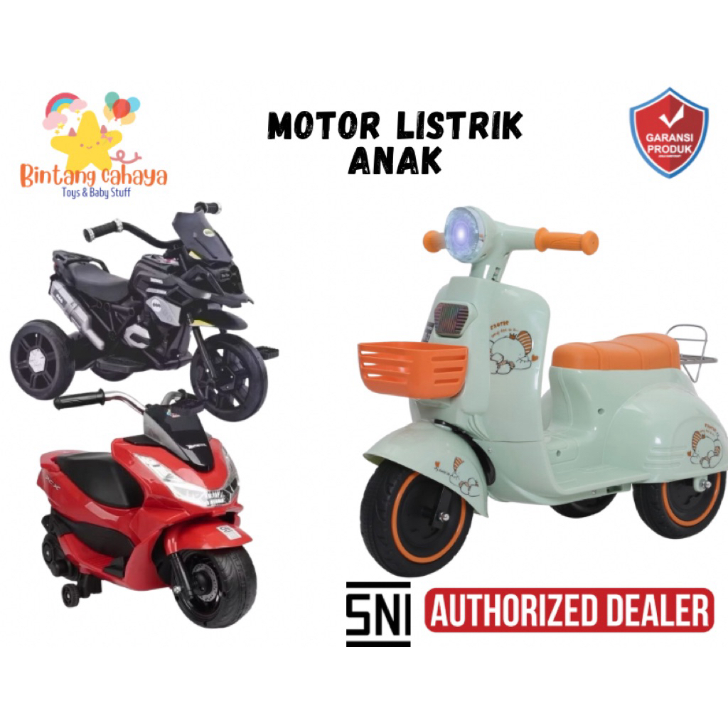 Jual Motor aki anak Vespa Trail PCX Nmax lisensi Honda Yamaha EMT 2214 ...