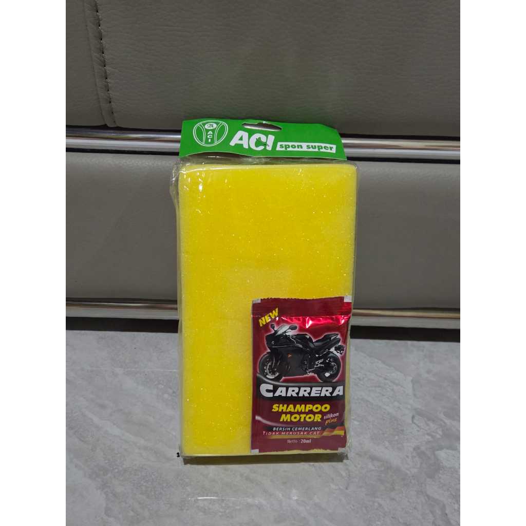 Jual SPONS CUCI MOTOR GRATIS SHAMPO/SABUN SACHET – SPONS JUMBO ...