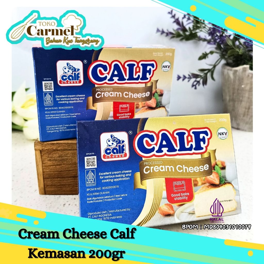 Jual CALF Cream Cheese 200gr Tahan Suhu Ruang | Shopee Indonesia