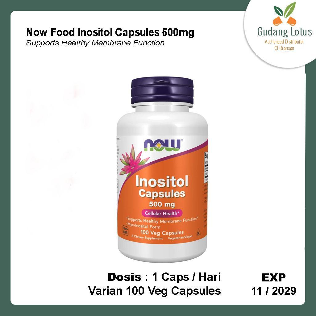 Jual Now Food Inositol Capsules 500mg isi 100Veg Capsules ORI USA ...
